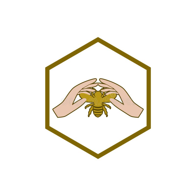 Save the Bee Logo Icon Illustration Stock Vector - Illustration of ...