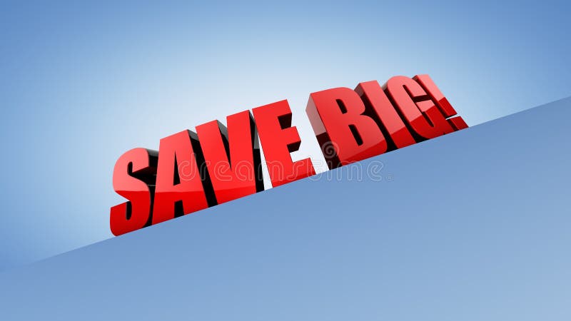 Save Big! stock illustration. Illustration of designing - 13450879
