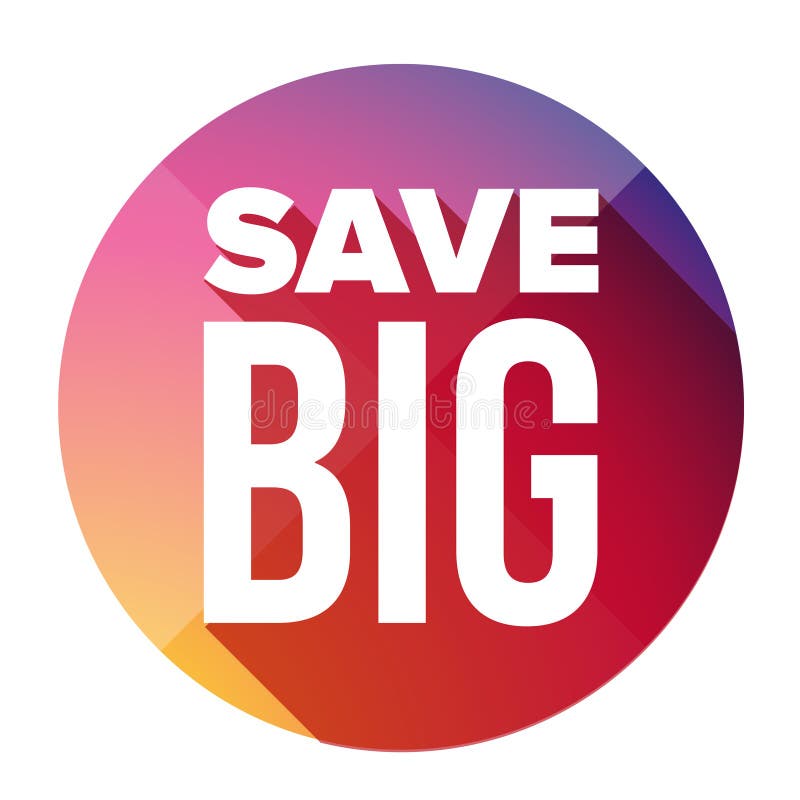 Save Big button stock vector. Illustration of element - 85040617