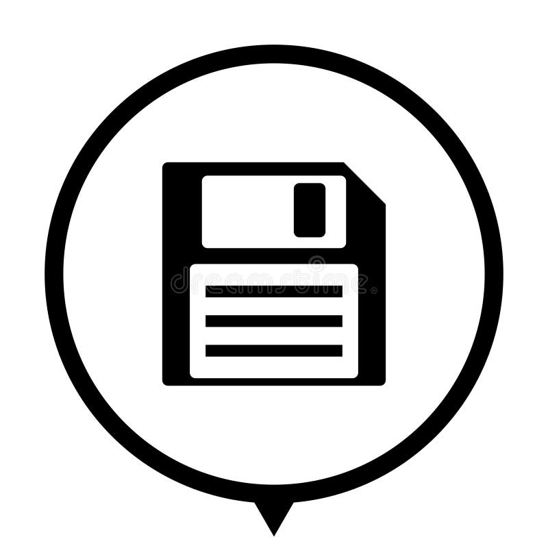 Save - black icon stock vector. Illustration of icon - 137979306