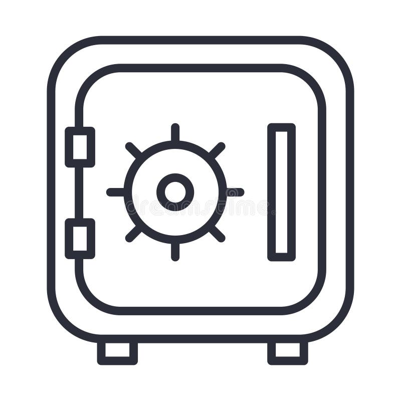 Save box money icon line stock vector. Illustration of profit - 357614878