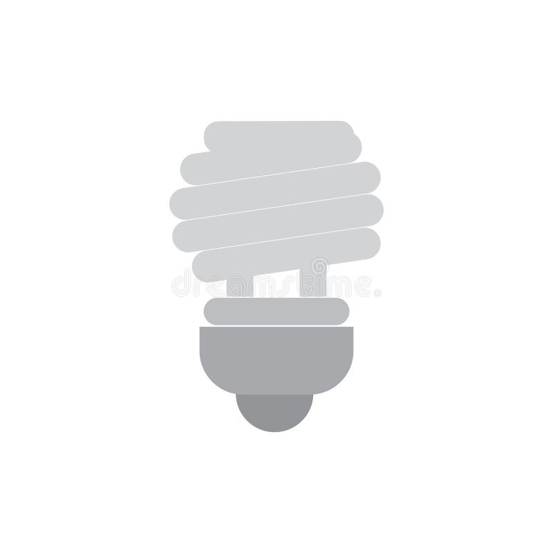 Save bulb grey icon stock vector. Illustration of illumination - 86987844