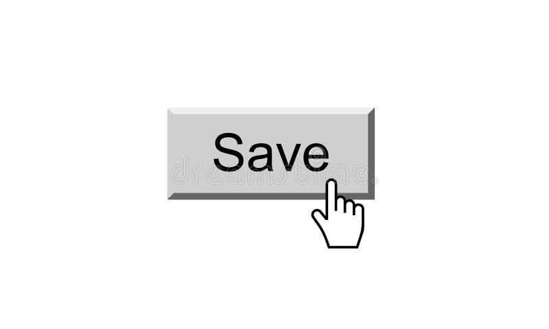 Computer save button stock illustration. Illustration of download ...