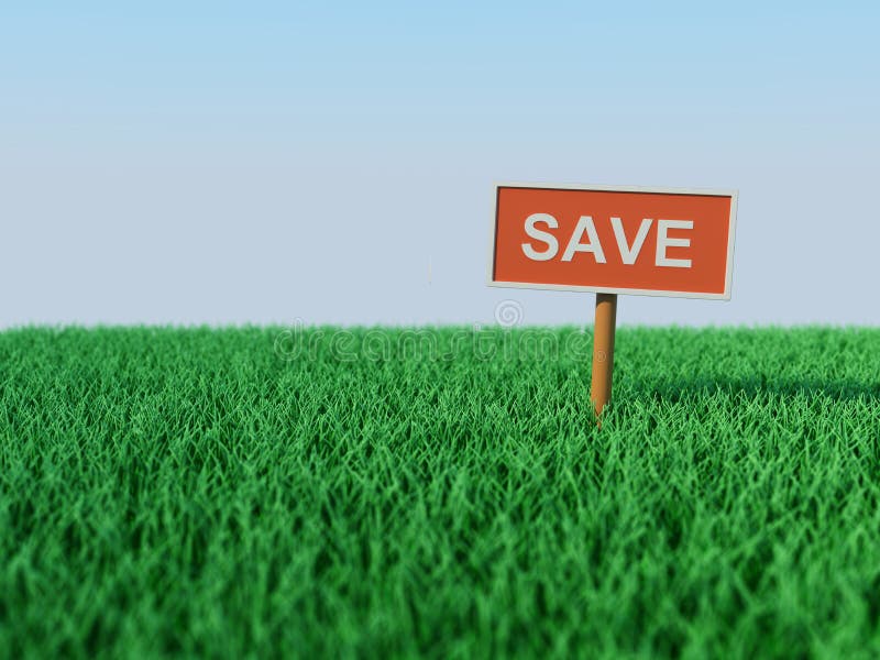 Save Concept - 3D Rendering Image Stock Illustration - Illustration of ...
