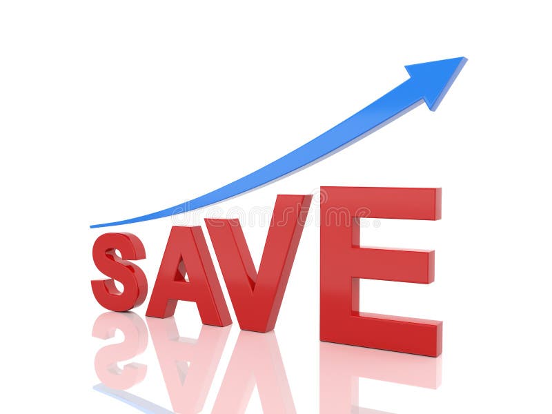 Save Concept - 3D Rendering Image Stock Illustration - Illustration of ...