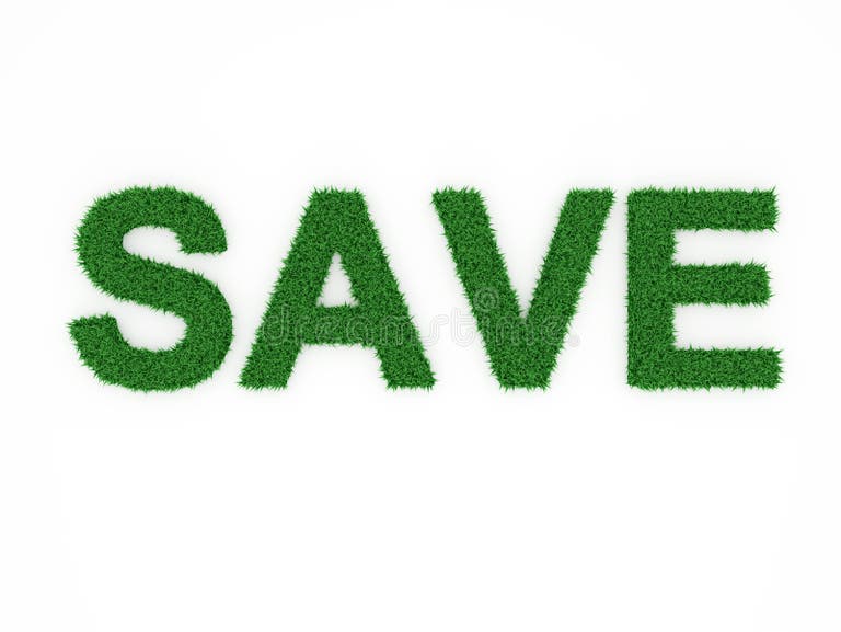 Save - 3D Rendered Images stock illustration. Illustration of land ...