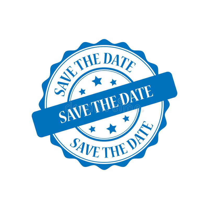Save the Date Stamp Illustration Stock Vector - Illustration of date ...