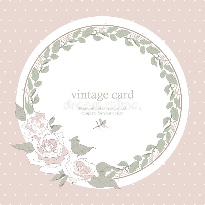 Save the Date Floral Card. Border Frame . Stock Vector - Illustration ...