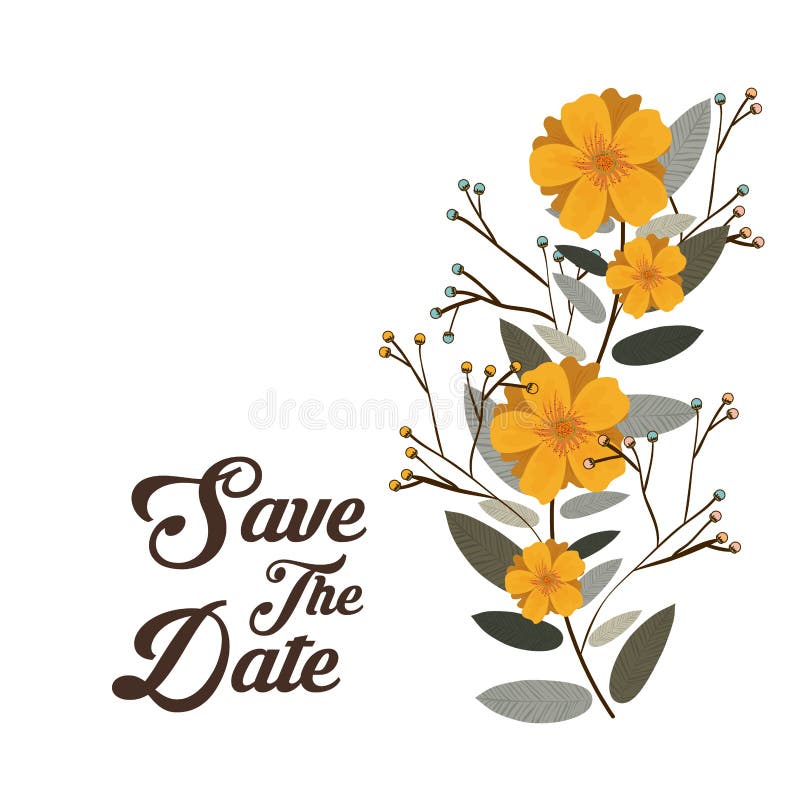 Save the Date Graphic Design, Vector Illustration Stock Vector ...