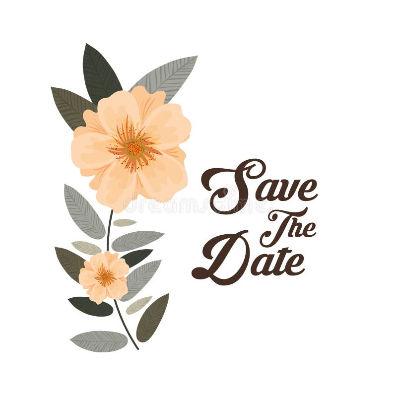 Save the Date Graphic Design, Vector Illustration Stock Vector ...