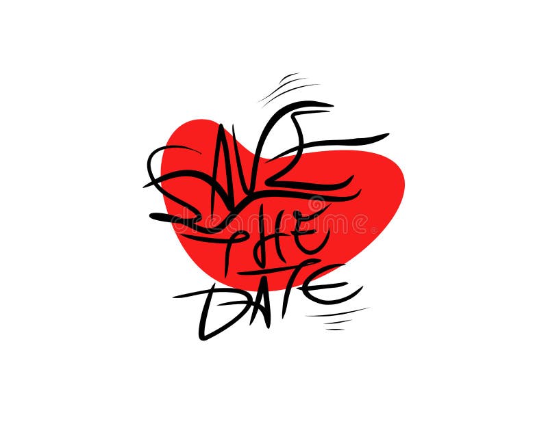 Save Lettering Text. Modern Calligraphy Style Vector Illustration Stock ...