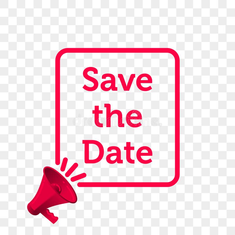 Save Date Transparent Background Stock Illustrations – 924 Save Date ...