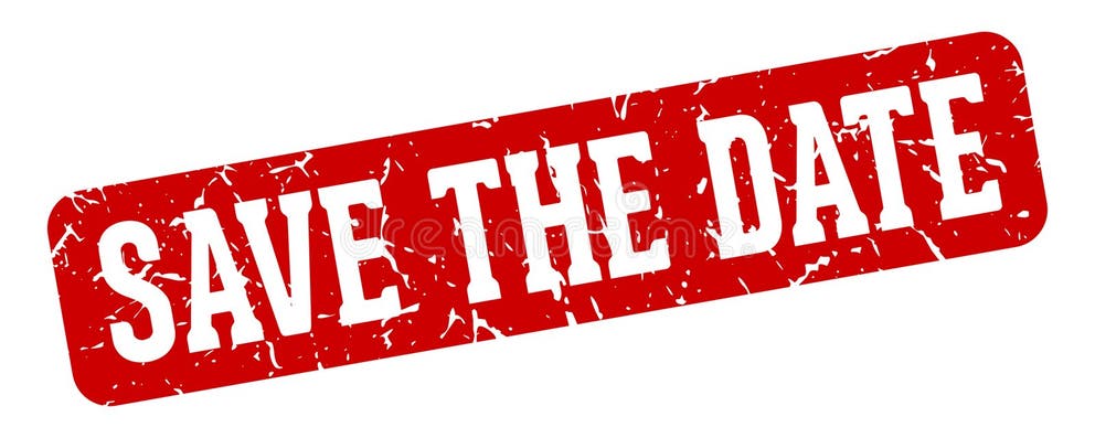 Save the Date Rectangular Sign. Save the Date Stamp Stock Vector ...