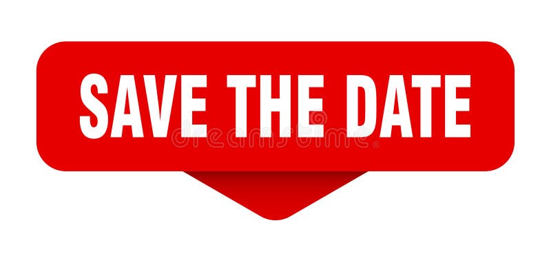 Save the Date Sticker. Save the Date Sign on Transparent Background ...