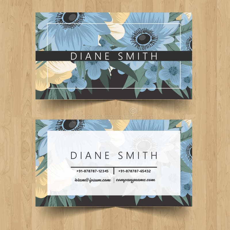 Save the Date Wedding Invitation Card Design with Flower Stock Vector ...