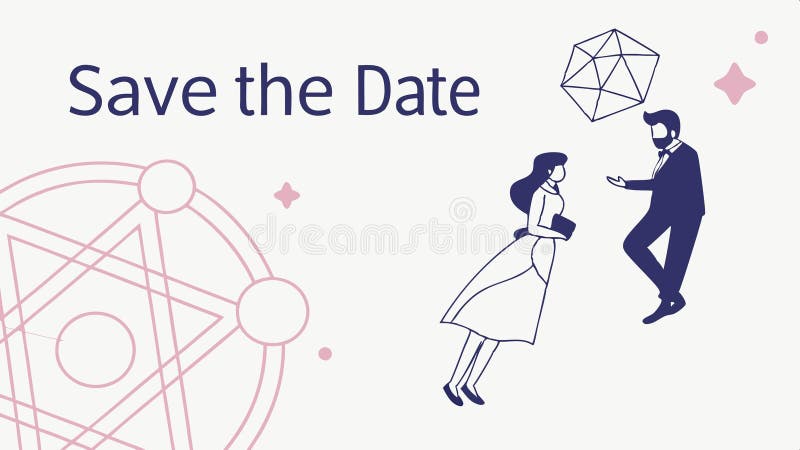 Save the Date Wedding, Invitation and Romantic Event Graphic Vector ...