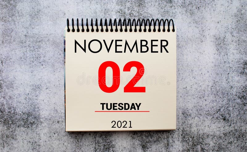 Save the Date Written on a Calendar - November 2 Stock Photo - Image of ...
