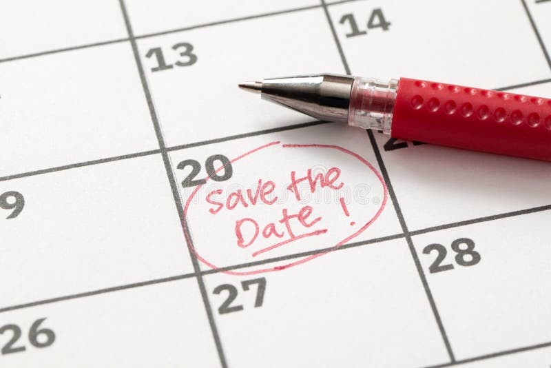 Save the Day Concept on Calendar Stock Photo - Image of notice, planner ...