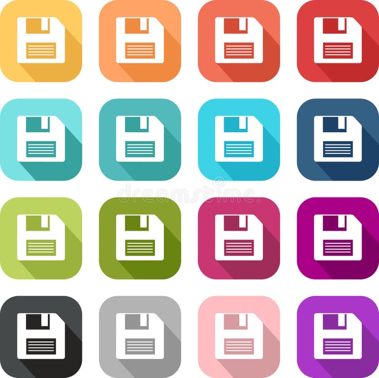 Save document Icon stock vector. Illustration of digital - 95378474