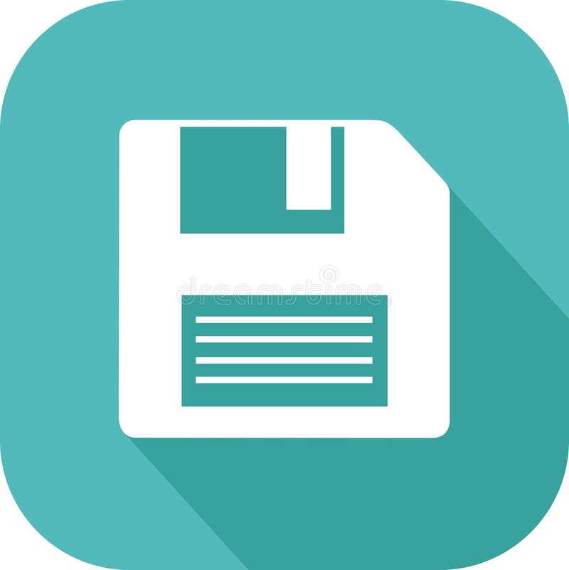 Save document Icon stock vector. Illustration of vector - 95379003