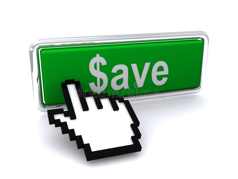Save button stock illustration. Illustration of instant - 26263755
