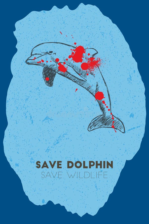 Save the Dolphin Concept, Dolphin Created from the Small Colored Parts ...