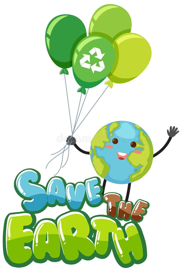 Save the Earth Banner Design Stock Vector - Illustration of poster ...