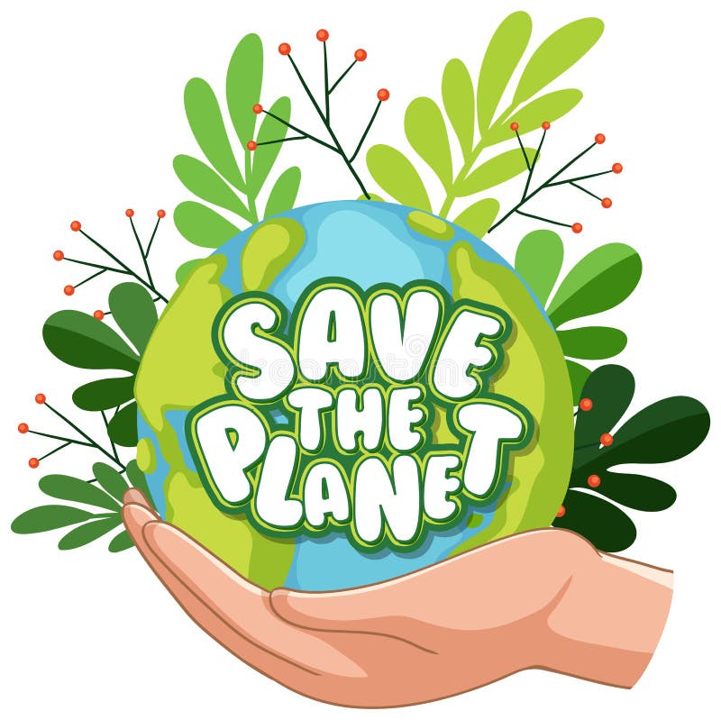Save the Earth Banner Design Stock Vector - Illustration of design ...