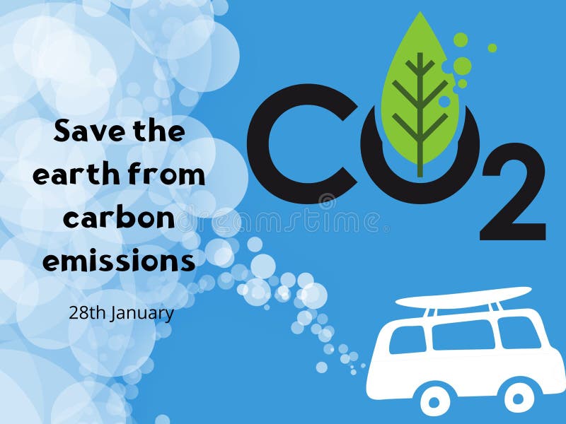 Save the Earth from Carbon Emissions Stock Image - Image of earth ...