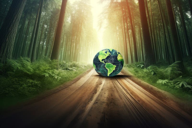 Save the Earth Environment Ecosystem AI Generative Stock Illustration ...