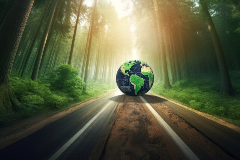 Save the Earth Environment Ecosystem AI Generative Stock Illustration ...