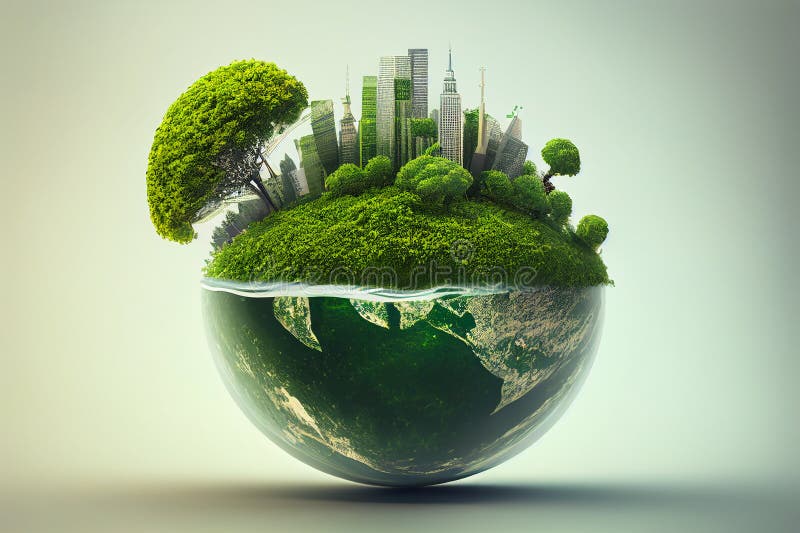 Save the Earth in Future, Ecology Concept Generated AI Stock ...