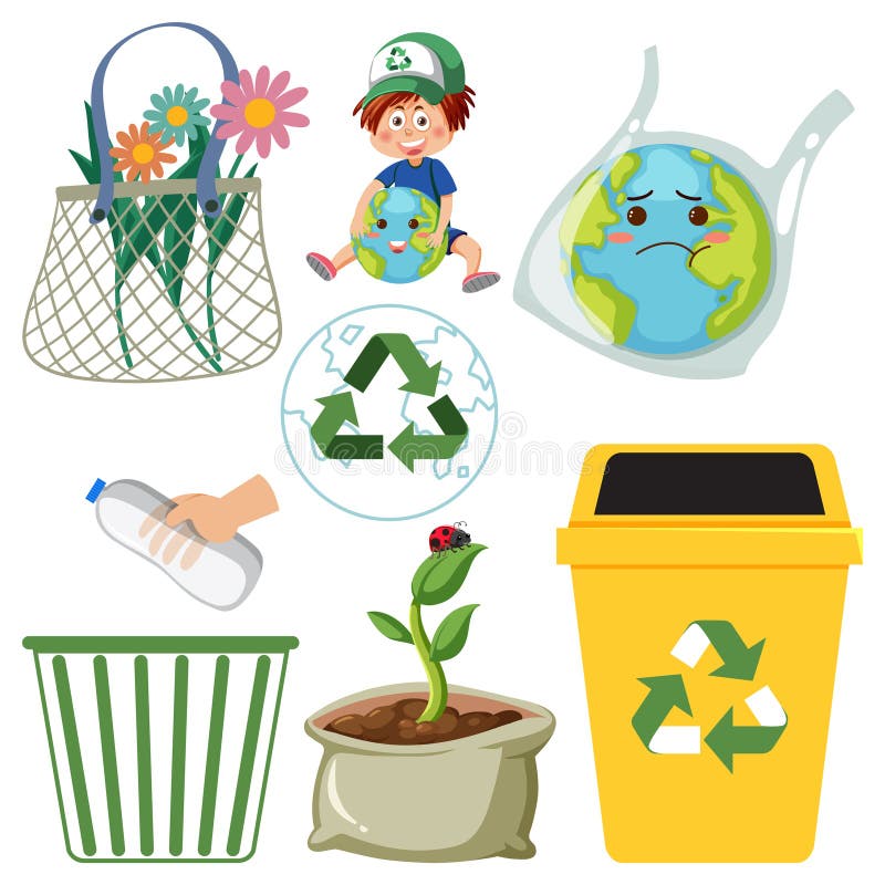 Save the Earth Graphics and Icons Collection Stock Vector ...
