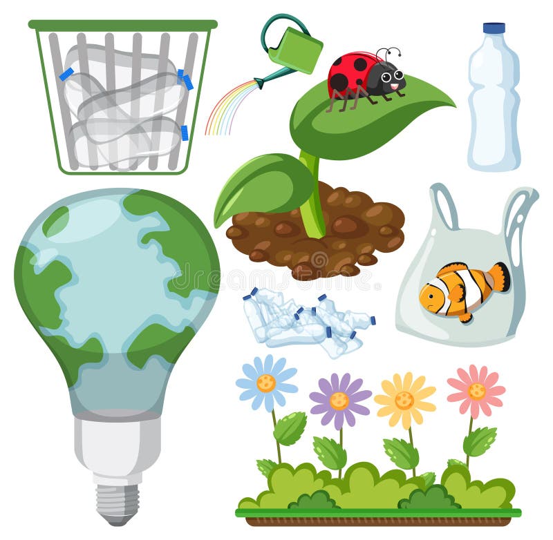 Save the Earth Graphics and Icons Collection Stock Vector ...