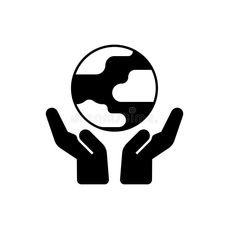 Save Earth Icon, Save the World Vector Illustration Stock Vector ...