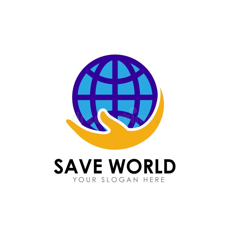 Save Earth Logo Design Template. Save Globe Logo Vector Stock Vector ...