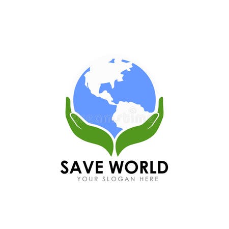 Save Earth Logo Design Template. Save Globe Logo Vector Icon Stock ...
