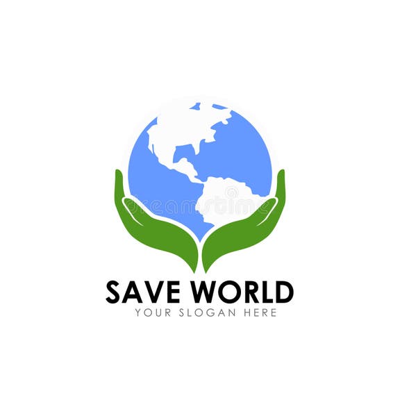 Save Earth Logo Design Template. Save Globe Logo Vector Icon Stock ...