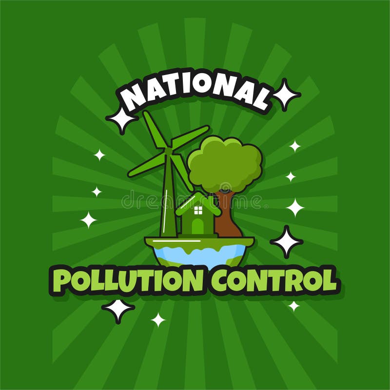 Save the Earth National Pollution Control Day Stock Illustration ...