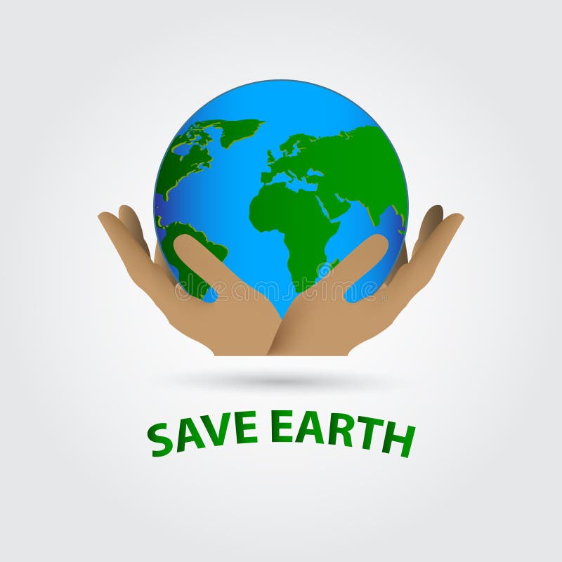 Save the Earth Vector Design for Banner Print and Greeting Background ...