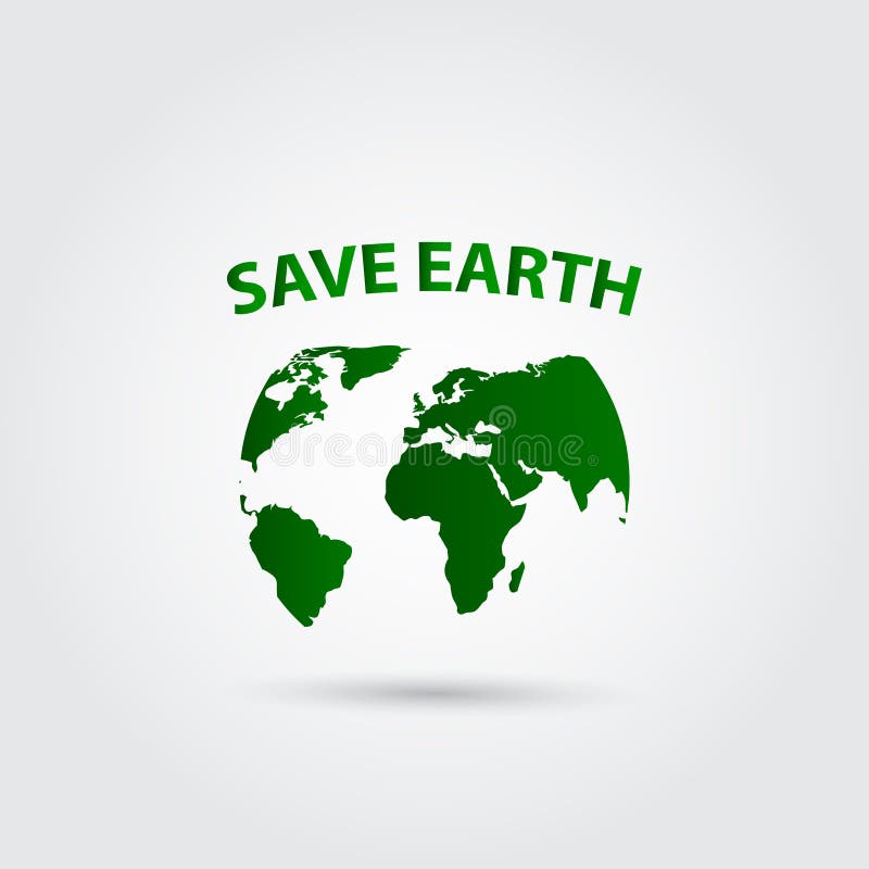 Save the Earth Vector Design for Banner Print and Greeting Background ...