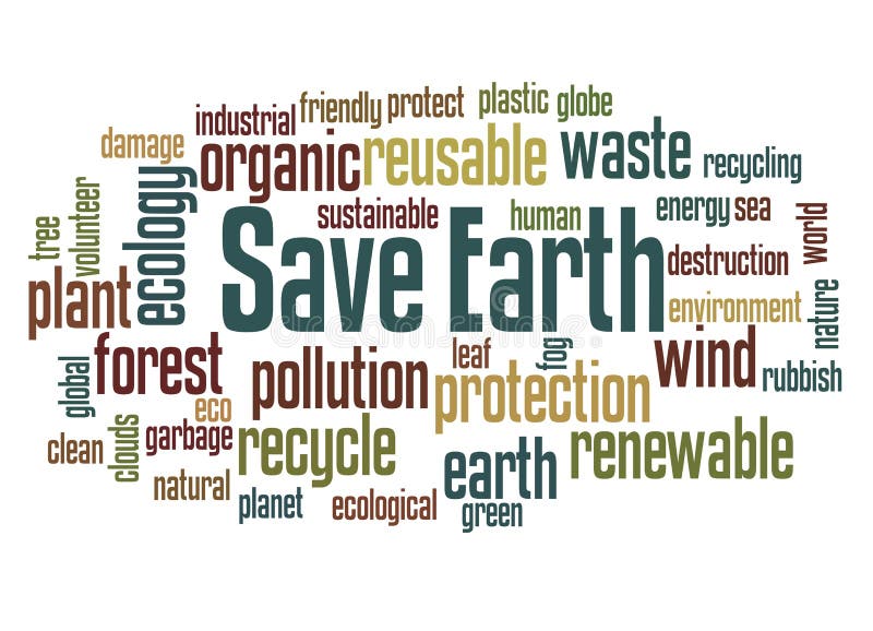 Earth word cloud stock illustration. Illustration of planet - 184924723