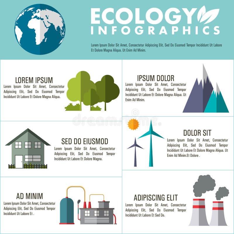 Save Ecological Infographic Layout. Stock Illustration - Illustration ...