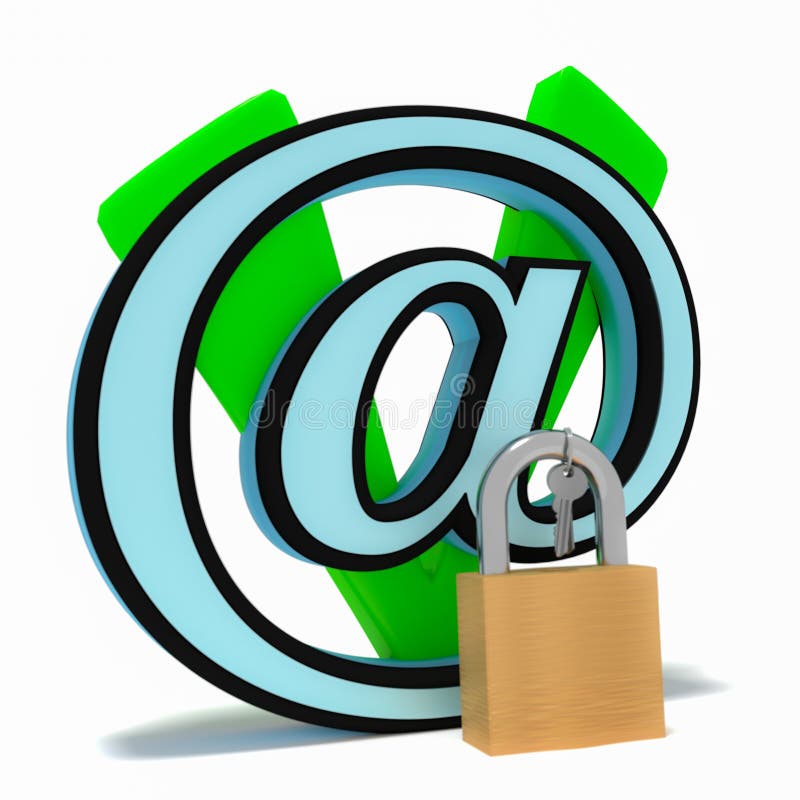 Save email locked stock illustration. Illustration of abstract - 81598603