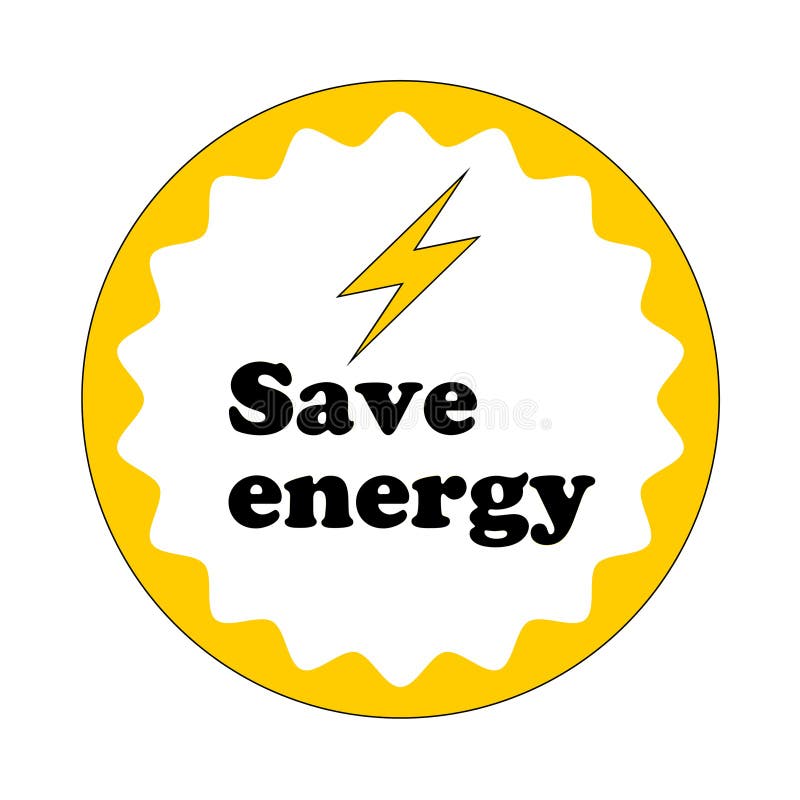 Save energy logo stock illustration. Illustration of diagram - 273201080