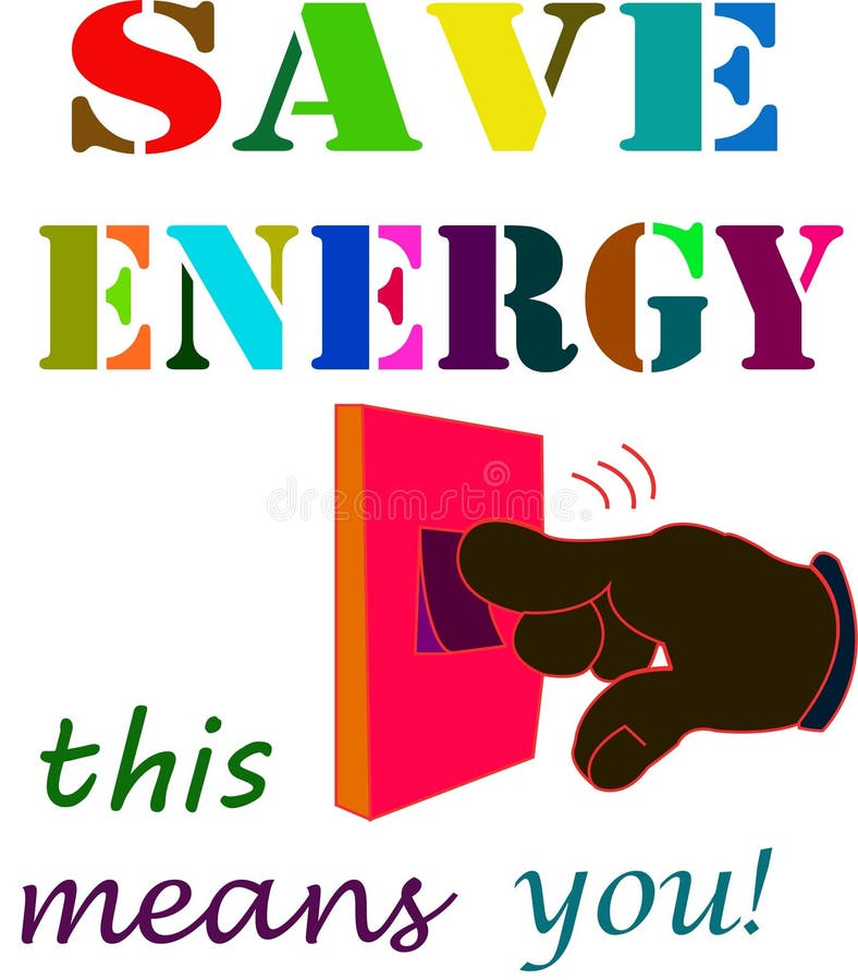 Save energy stock vector. Illustration of home, awareness - 95483567