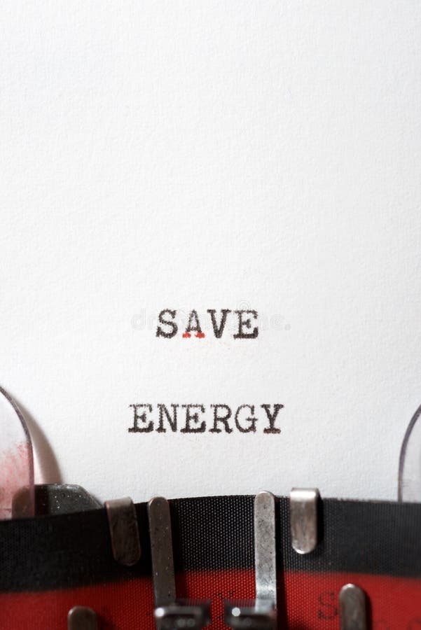 Save energy phrase stock photo. Image of sentence, ecology - 198363182