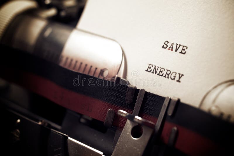 Save energy phrase stock photo. Image of power, conceptual - 198363186
