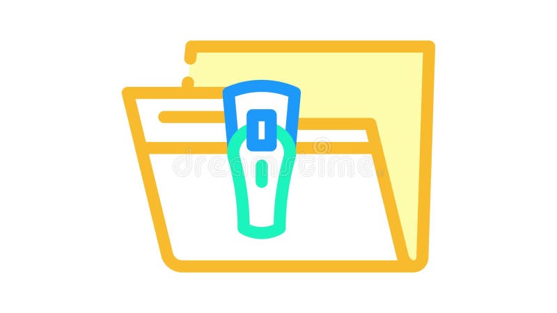Save Pdf File Line Icon Animation Stock Video - Video of lined, editing ...