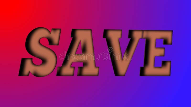 SAVE Glass Icon Illustration Image Stock Illustration - Illustration of ...